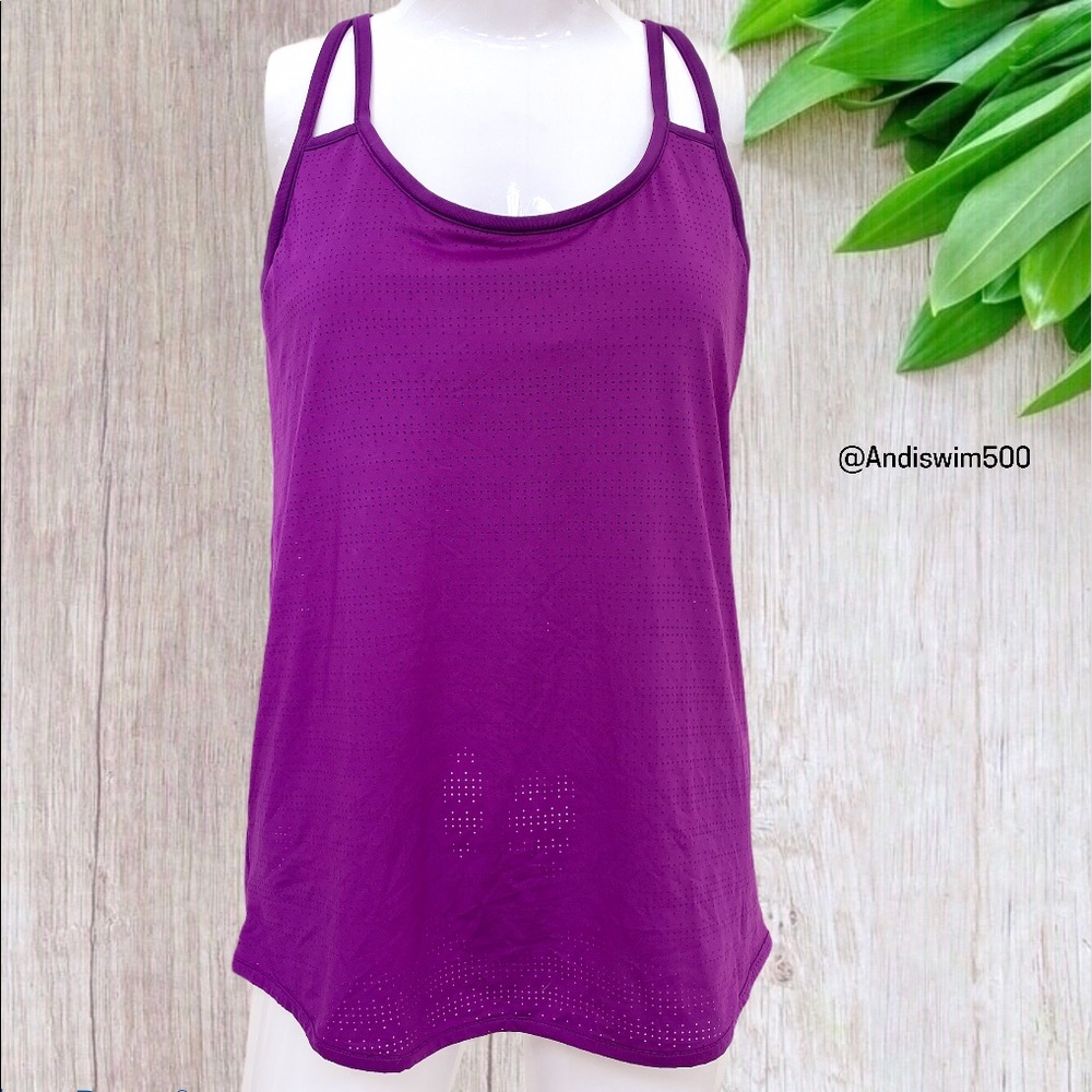 Athleta Grape Full Force Strappy Tank With Built-In B… - Gem